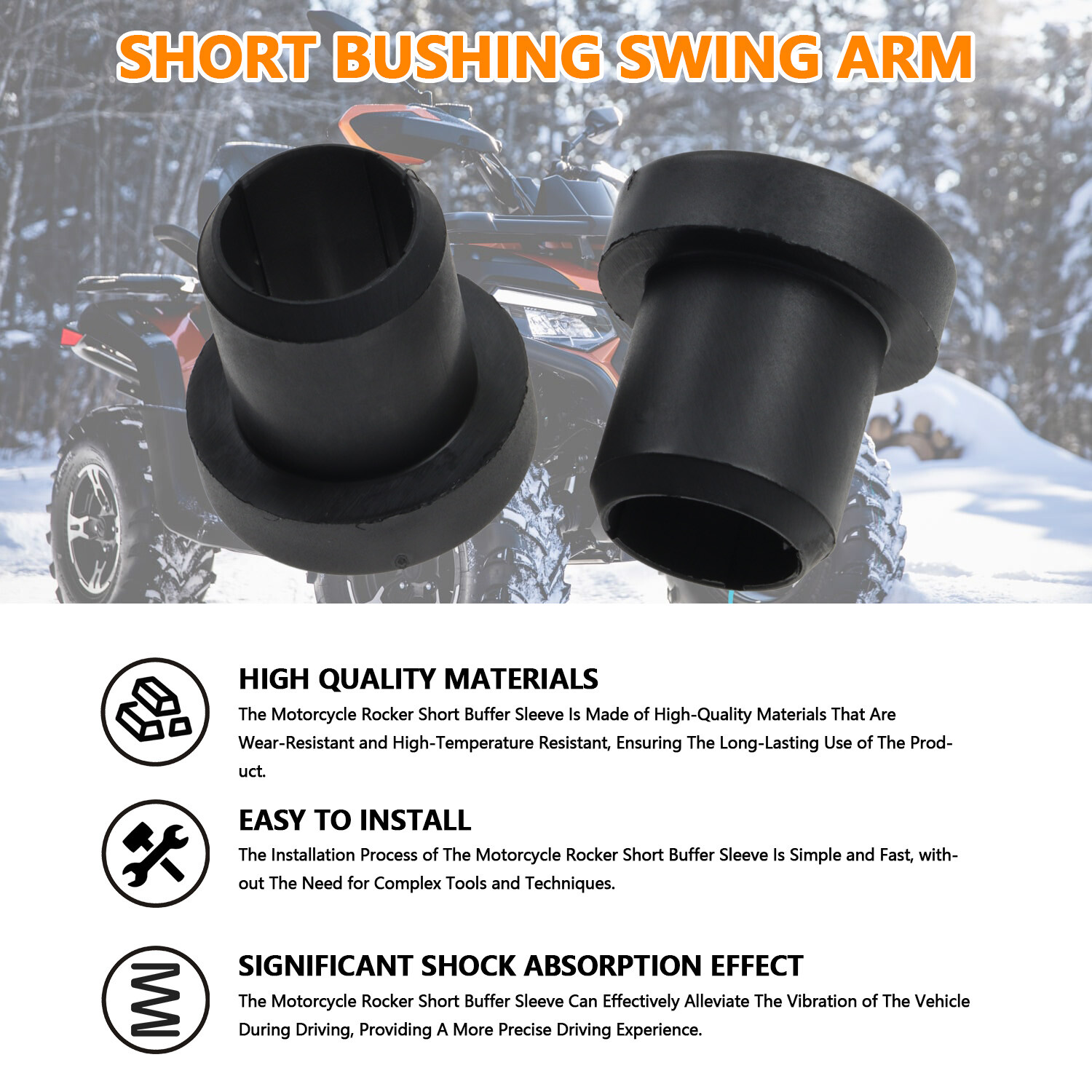 Set of 2 Rocker Arm Buffer Bushing Fit for 2015-2020 Cfmoto Z Force 800 ...