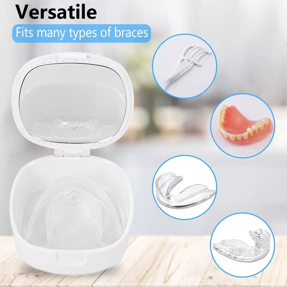 Retainer Case,Mouth Guard Case,Denture Case,Orthodontic Aligner Case ...