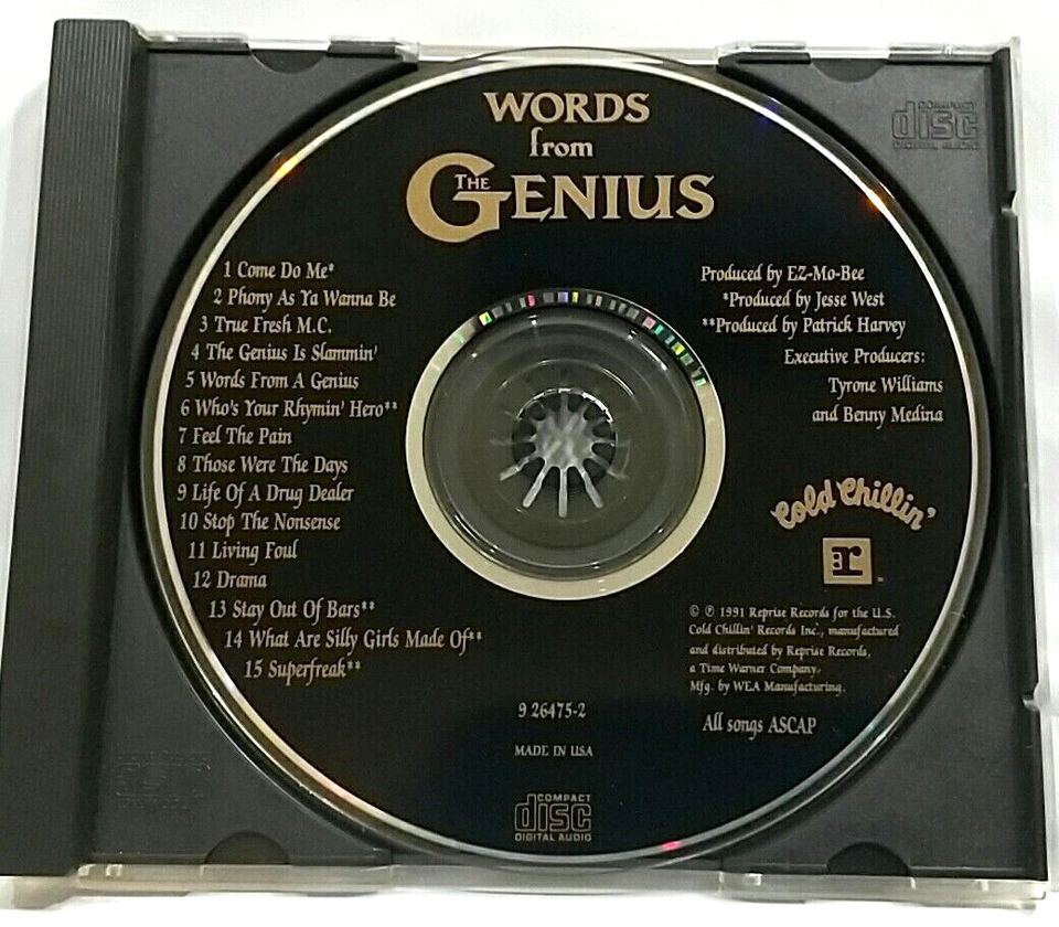 (CD) The Genius – Words From The Genius, US OG Press, 9 26475-2, Album ...