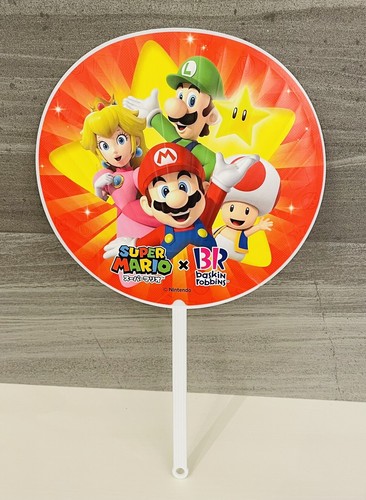 Super Mario Bros. baskin robbins Paper Fan " UCHIWA " from Japan | eBay