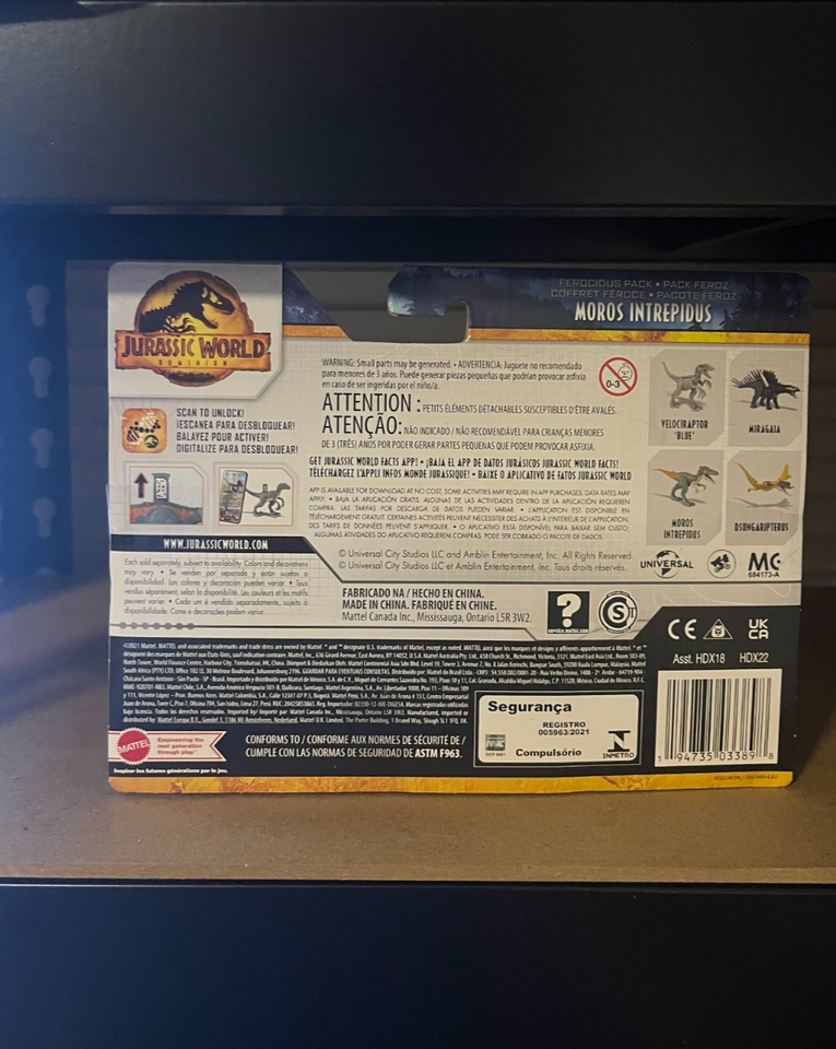 NEW MATTEL Jurassic Park Dominion Moros Intrepidus Dinosaur Toy Action ...