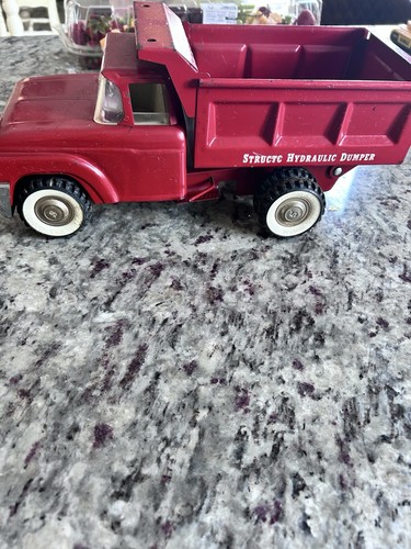 Vintage 1960's Structo Hydraulic Dump Truck Red Pressed Steel | eBay