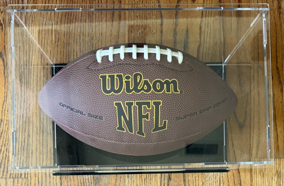 Tom Brady Signed Football W/Custom Display Case-COA (Card Only-Letter ...