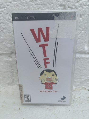 WTF: Work Time Fun (Sony PSP, 2006) CIB Complete Tested 879278110045 | eBay