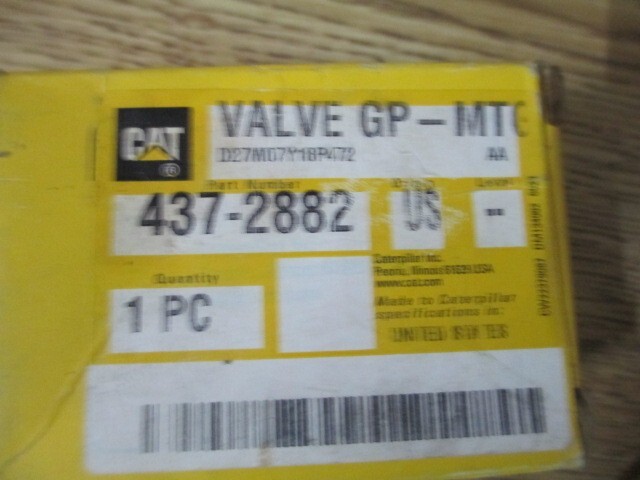 437-2882 VALVE CAT/ CATERPILLAR OEM FACTORY PART FREE SHIP | eBay
