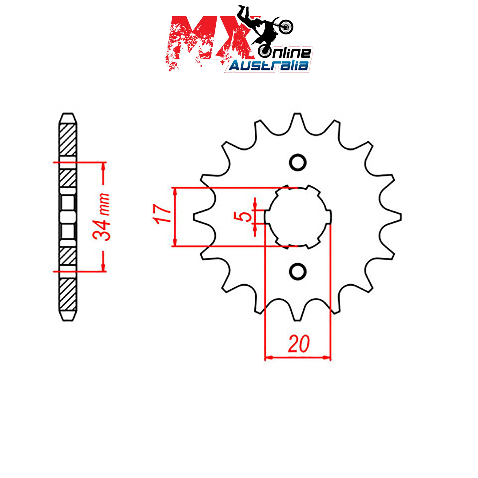 MTX Front Sprocket 13T Yamaha AG175 1974-1993 10-459-13 | eBay Australia