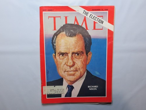 Time Magazine Vintage Back Issue November 15, 1968 Richard Nixon 7U | eBay