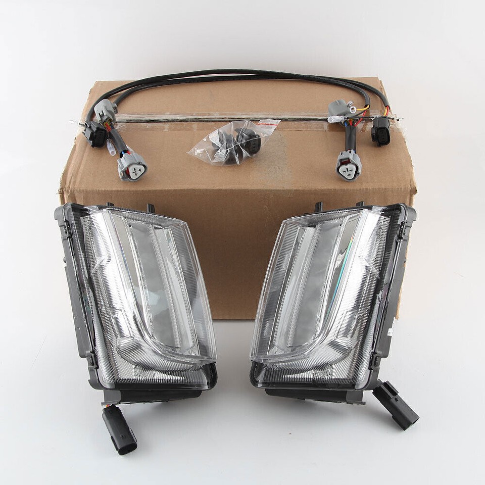 LED Daytime Running Light DRLs Turn Indicator Fog Lamp Bumper For ...