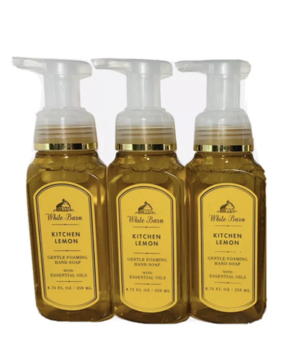 3 Pc Bath & Body Works Kitchen Lemon Foam Hand Soap 8.75 oz New. | eBay