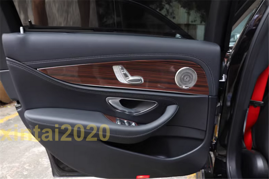 Red Wood Grain Full Car Interior Kit Cover Trim For Benz E-Class W213 ...