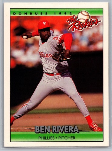 1992 Donruss The Rookies - #104 Ben Rivera (RC) Philadelphia Phillies ...