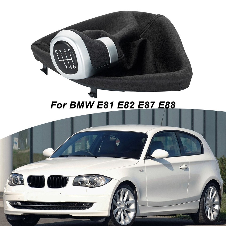 For BMW Series 1 6 Speed Gear Shift Knob and Gaiter Boot Cover Frame ...