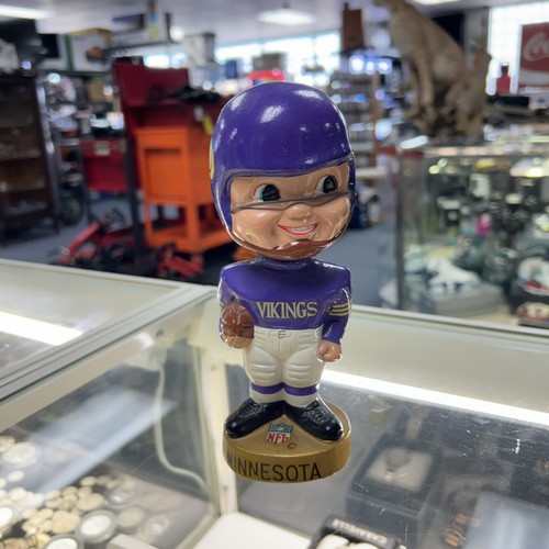 Vintage 1960's Minnesota Vikings Merger Gold Base Football Nodder ...