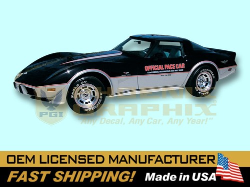 1978 Chevrolet Corvette Indy 500 Pace Car Decals Graphics Stripes Kit ...