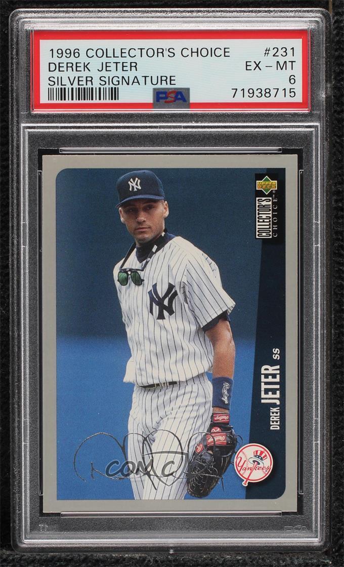 1996 Upper Deck Collector's Choice - Silver Signature #231 Derek Jeter ...