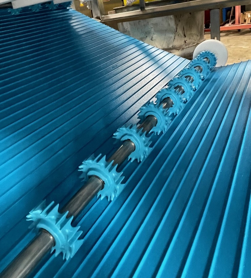 GRICE CHEESE TOPPING DEPOSITOR APPLICATOR 40" WIDE WITH RETURN SYSTEM ...