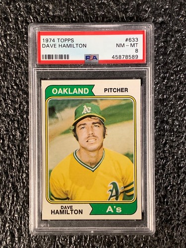 1974 Topps Baseball #633 Dave Hamilton PSA 8 | eBay