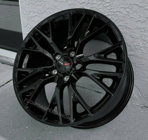New C7 Z06 Gloss black Corvette wheels 17x8.5/18x9.5" C5 1997-2004 ...