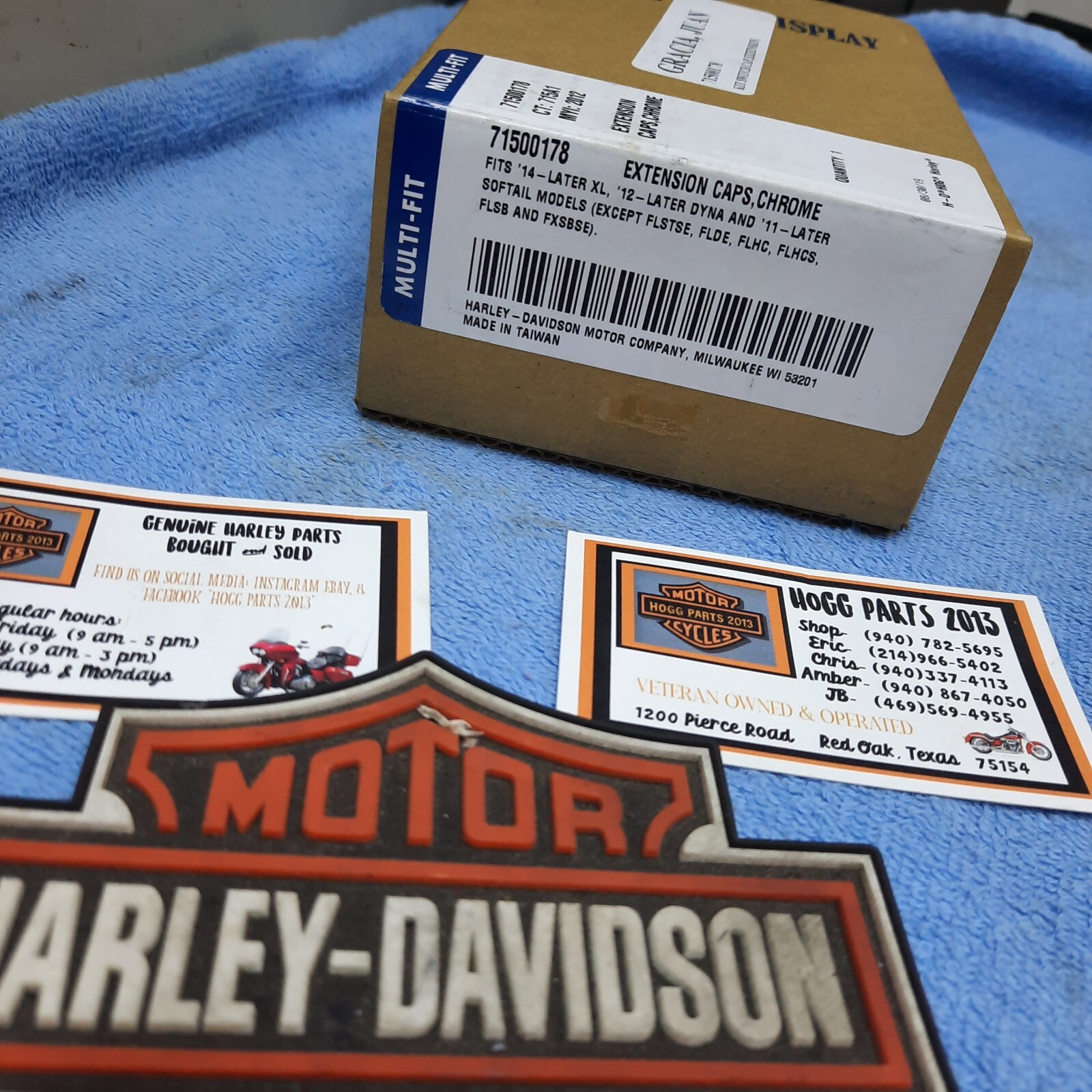 Harley Davidson Chrome Turn Signal Extension Caps 71500178 for sale ...
