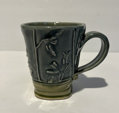 Natural Elements Studio Pottery Coffee Tea Mug Christy Knox Blue Green ...