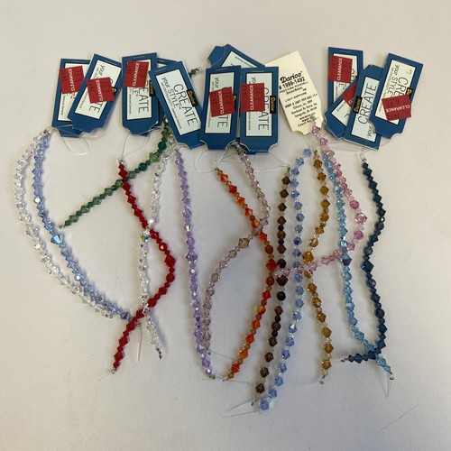 Darice- Swarovski Crystal Elements Mixed Lot Of 14 Bicone/Round Bead ...