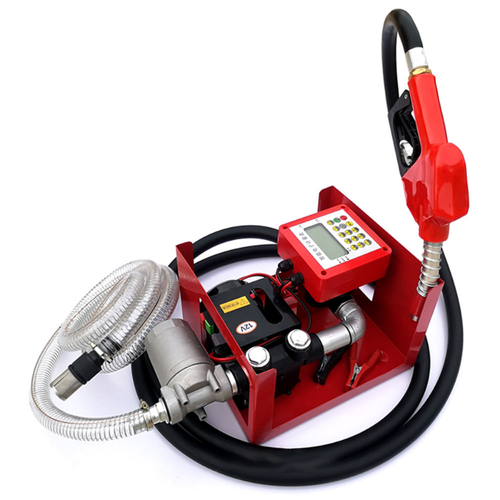 60L / min Electric Diesel Pump 220V 12v 24v With 6m Meter Gun Hose 750W ...