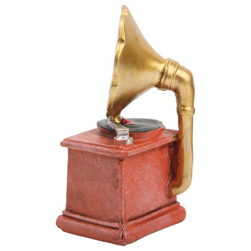 Mini Gramophone Model Fashionable Vintage Dollhouse Mini Phonograph For ...