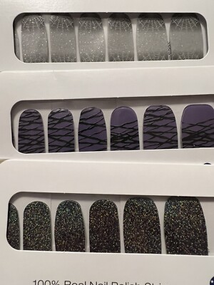 3 Sets COLOR STREET Nail Strips. Watch Your Web, Put It To Rest, Soho ...