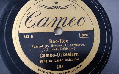Cameo-Orkestern – 78rpm Single 10-inch Cameo Records #495 Boo-Hoo | eBay