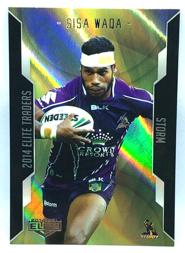 2014 NRL Elite Gold Parallel #SP63 Sisa Waqa Melbourne Storm | eBay ...