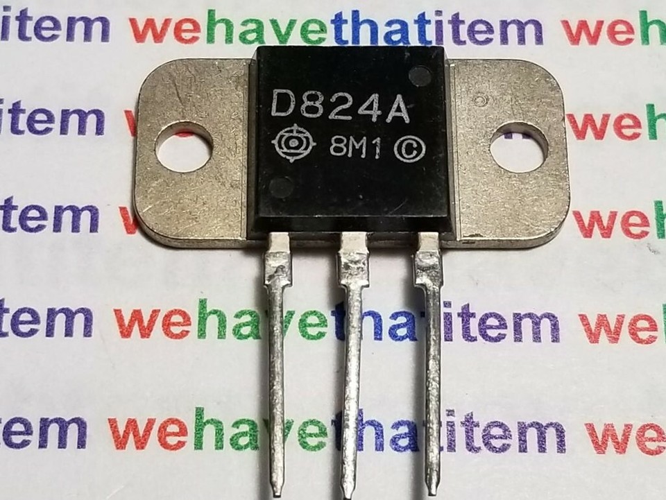 2SD824A / D824A / TRANSISTOR / TO218 ON A HEAT SINK / 2 PIECES (qzty ...