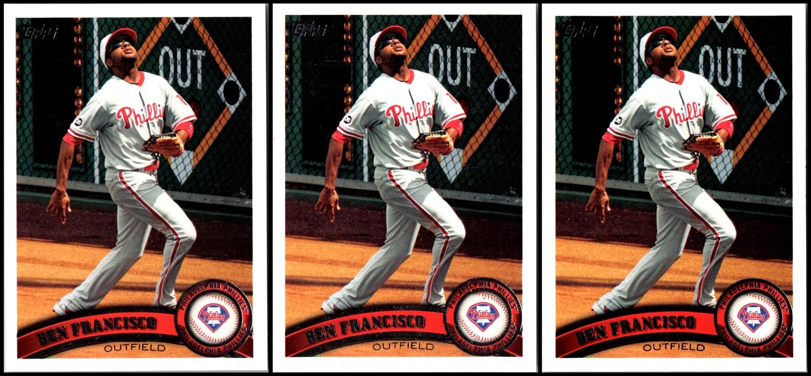 (3) Ben Francisco Philadelphia Phillies Lot | eBay