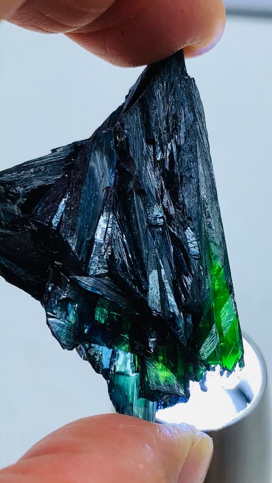 Raw Natural Vivianite Deep Green Crystal Rare Healing Specimen From ...