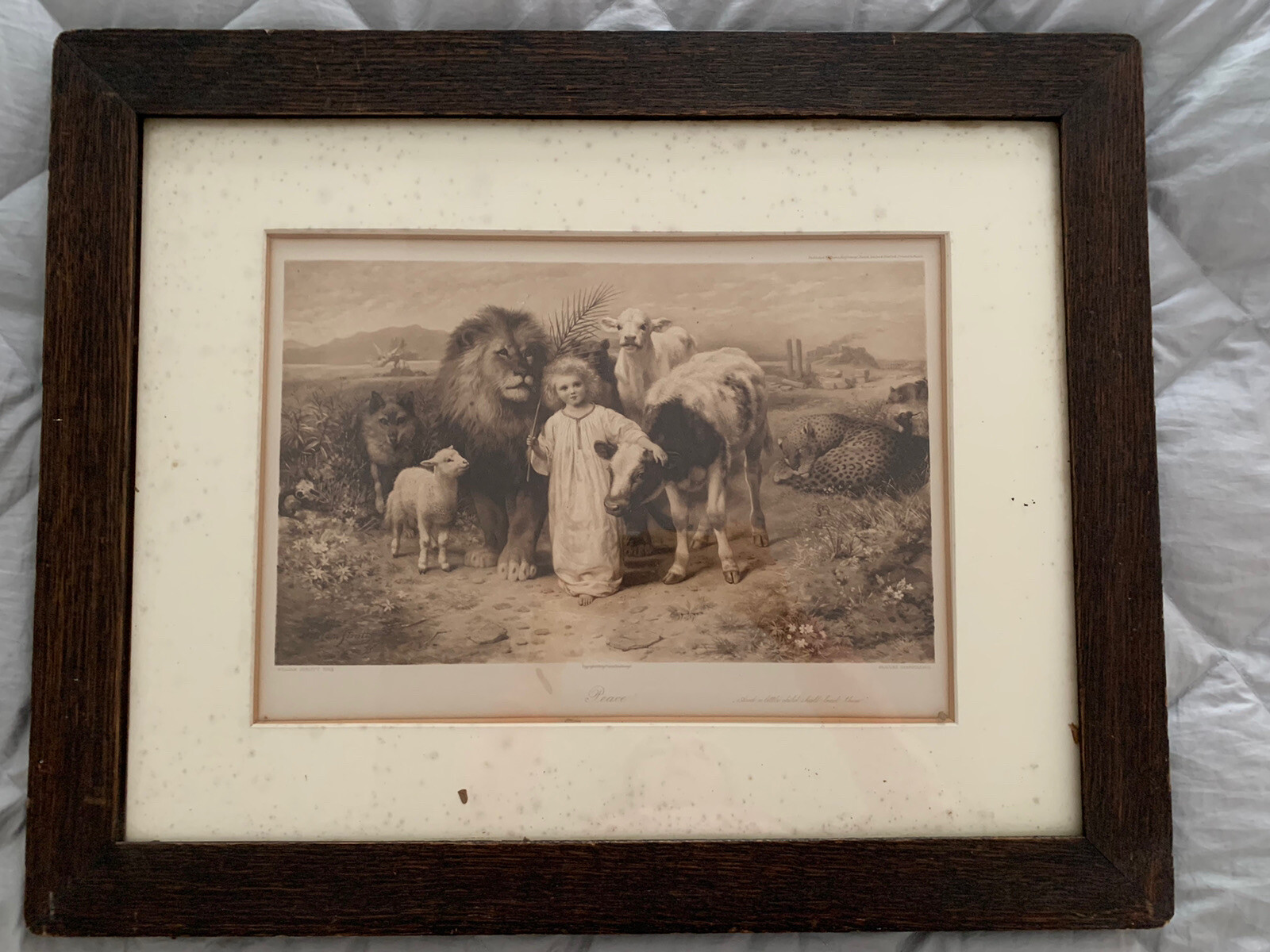 William Strutt Peace "A Little Child Shall Lead Them" 1896 Print ...