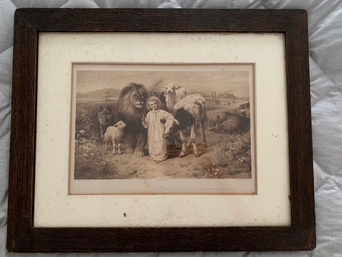 William Strutt Peace "A Little Child Shall Lead Them" 1896 Print ...