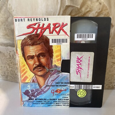 Shark (VHS, 1987) Burt Reynolds - Extremely Rare Genesis Home Video VHS ...