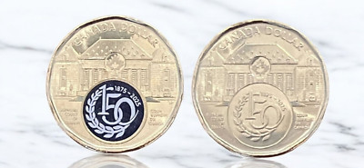 Canada 2025 150th Supreme Court BU UNC Coloured & Plain Loonie Set!! | eBay