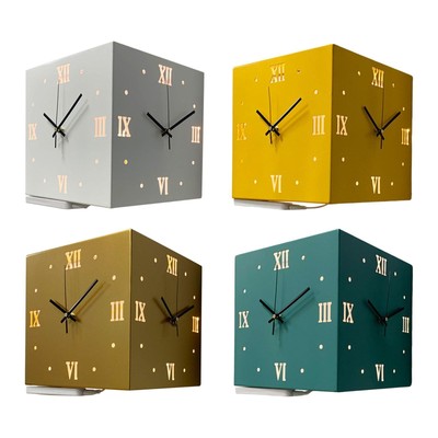 Corner Wall Clock Indoor Outdoor Clock Lounge Clock Easy to Read Modern ...