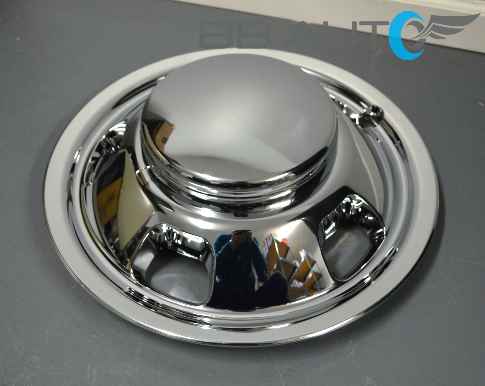 2pc Set Front Wheel Chrome Simulator & Center Cap for DODGE RAM 3500 ...