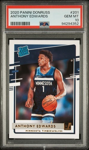 Anthony Edwards Rookie Card 2020-21 Panini Donruss #201 PSA 10 | eBay