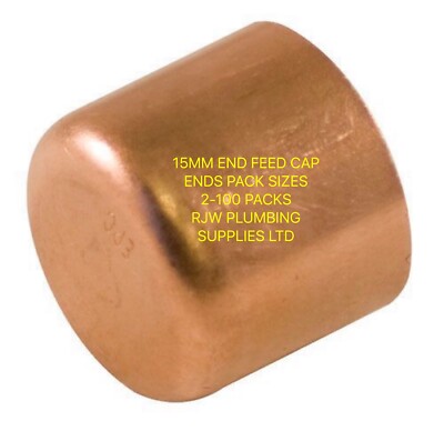 15mm Copper End Feed Stop End Cap Fittings/plumbing fittings/plumbing ...