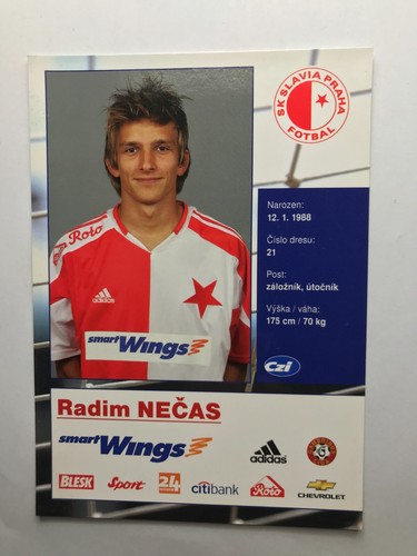 RADIM NECAS-SK Slavia Praha-4 Caps CZECH REP.-Ex-Xanthi-Banik Ostrava ...
