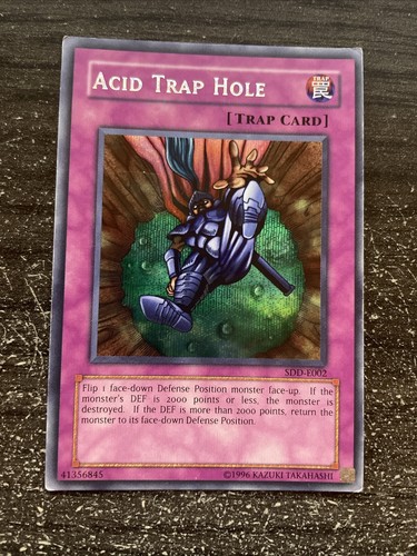 CARTE YU-GI-OH! ACID TRAP HOLE SDD-E002 EX/NM ANGLAISE | eBay