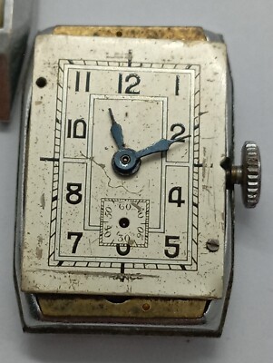 VINTAGE Tank Watch Art Deco WWII SWISS/France MADE Trench Check It! | eBay