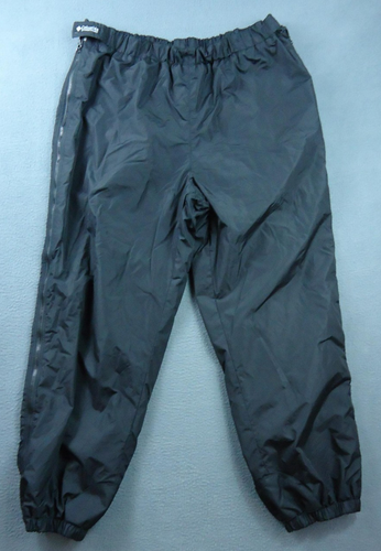 Columbia Pants Mens 2XL Black Waterproof Lined Full Zip Outdoor Rain ...