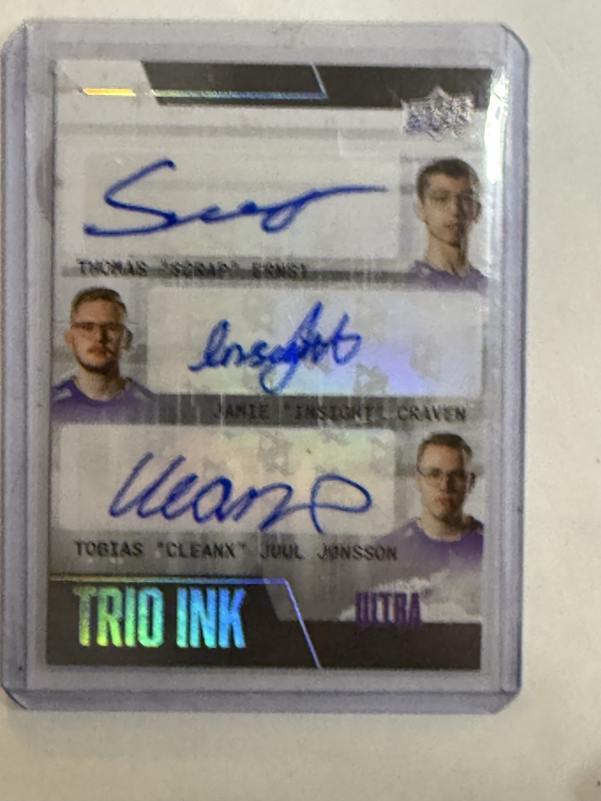 2022-23 Upper Deck Call of Duty League Trio Ink Scrap Insight CleanX ...