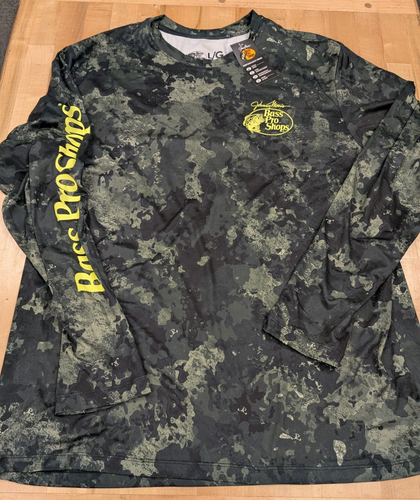 Bass Pro Shops Logo Long Sleeve Performance Tee Men's Large Midnight ...
