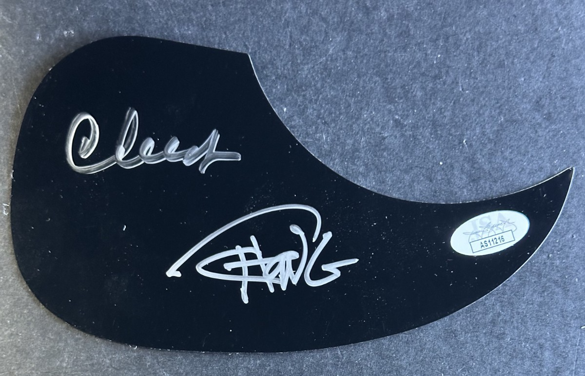 AUCTION #1 Cheech & Chong Signed Acoustic Guitar Pickguard AUTO JSA ...