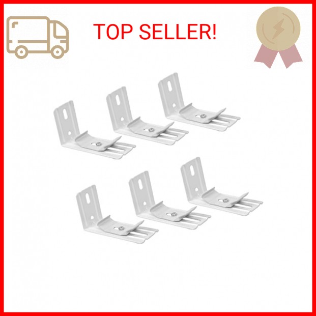 AuRiver 6 pcs Vertical Blind L Bracket Vertical Blind Bracket Clips 3 ...