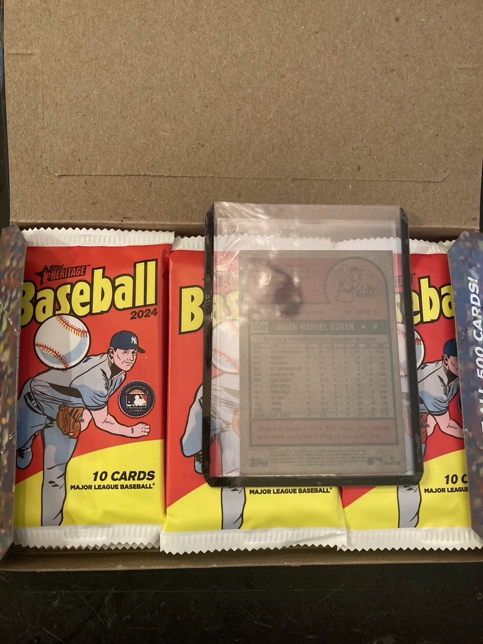 2024 HERITAGE MINI HOBBY BOX #100 Jhoan Duran & rest of BOX SP | eBay